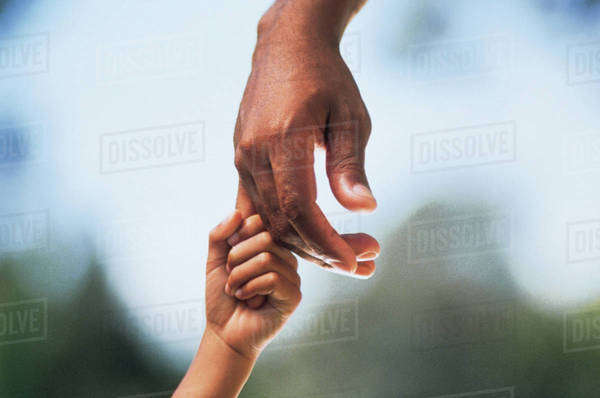 Child holding adult's hand - Stock Photo - Dissolve Child holding adult's hand - Stock Photo - Dissolve