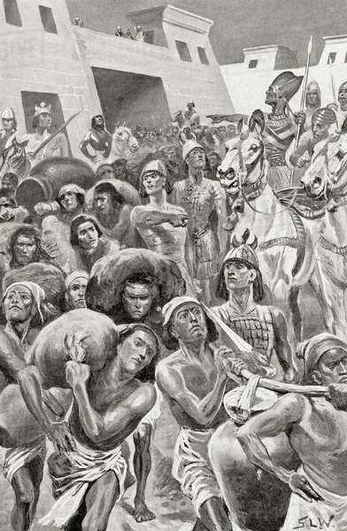 Thutmose III at the head of his army, sacking Zahi, Phoenicia at ...