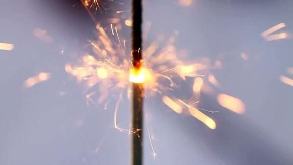 Close up of a sparkler burning - 720p Royalty-free Stock Video Footage ...
