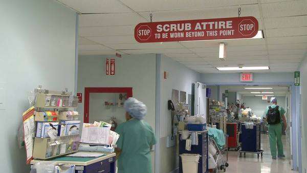 Surgical wing in hospital - Stock Video Footage - Dissolve