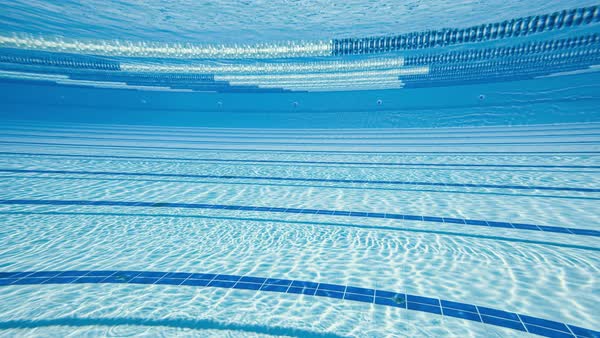 Olympic Swimming pool underwater background. - Stock Video Footage ...
