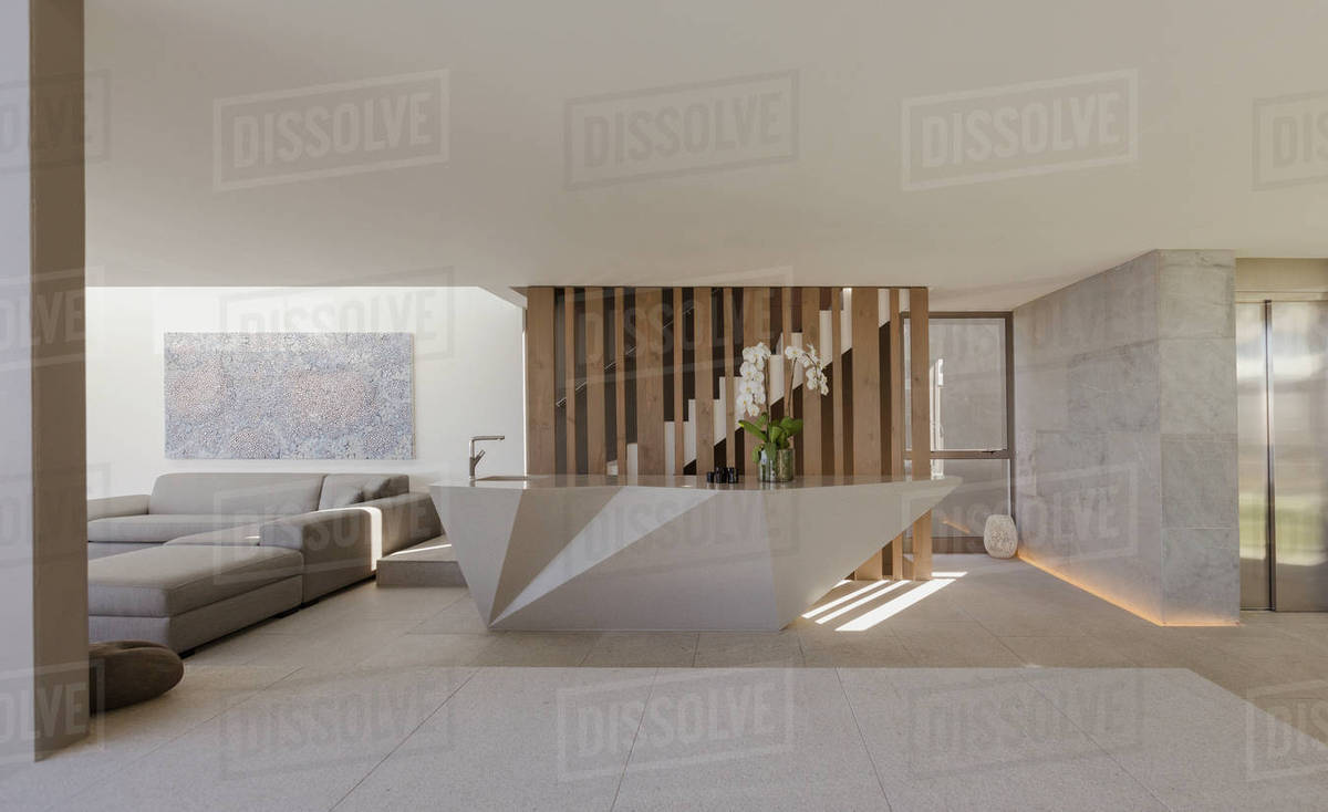 Modern, luxury home showcase interior - Stock Photo - Dissolve