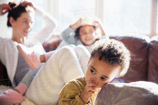Innocent toddler boy sucking thumb - Royalty-free Stock Photo | Dissolve