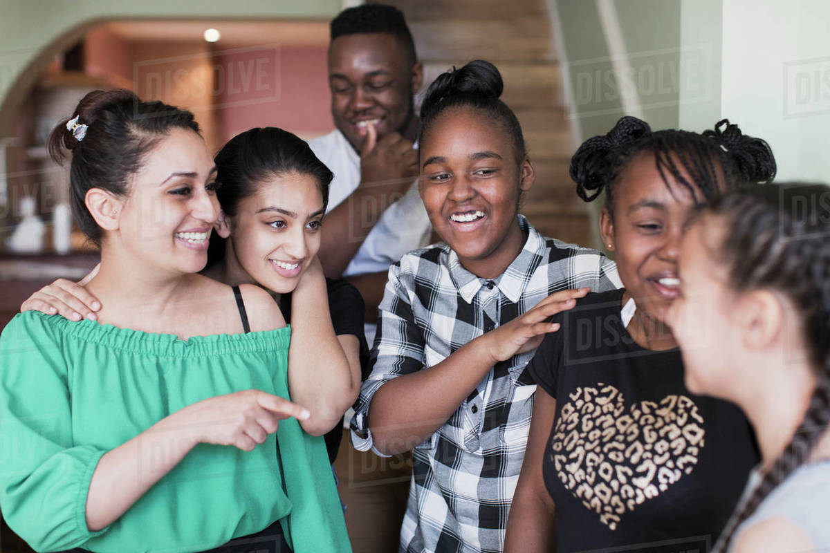Happy family talking - Royalty-free Stock Photo | Dissolve