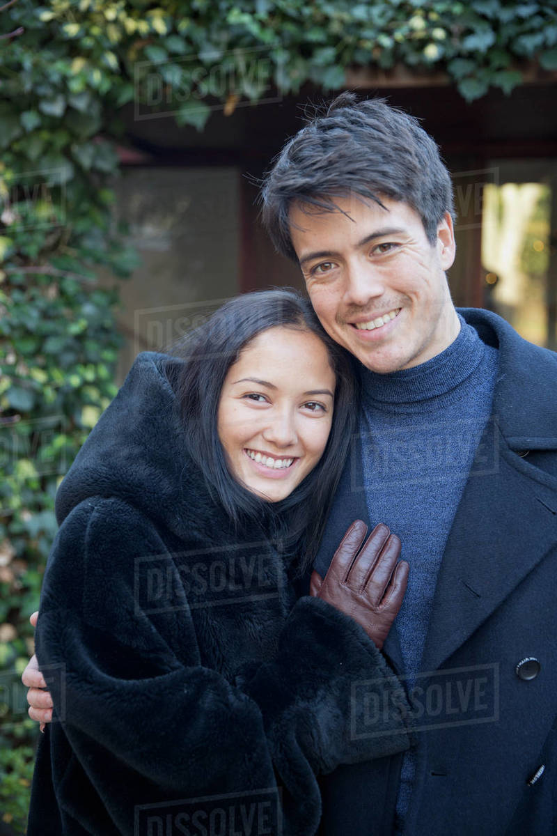 Portrait happy couple - Stock Photo - Dissolve