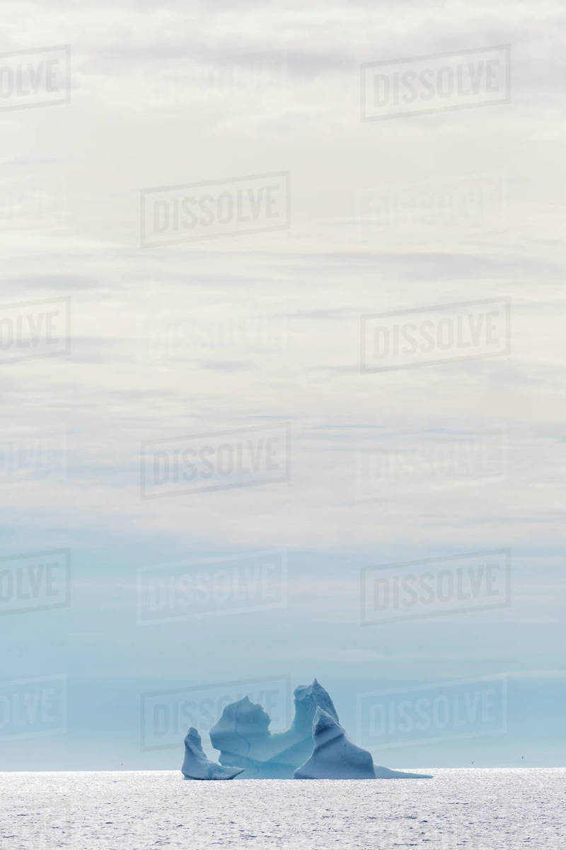 Majestic iceberg formation on Atlantic Ocean Greenland - Royalty-free ...