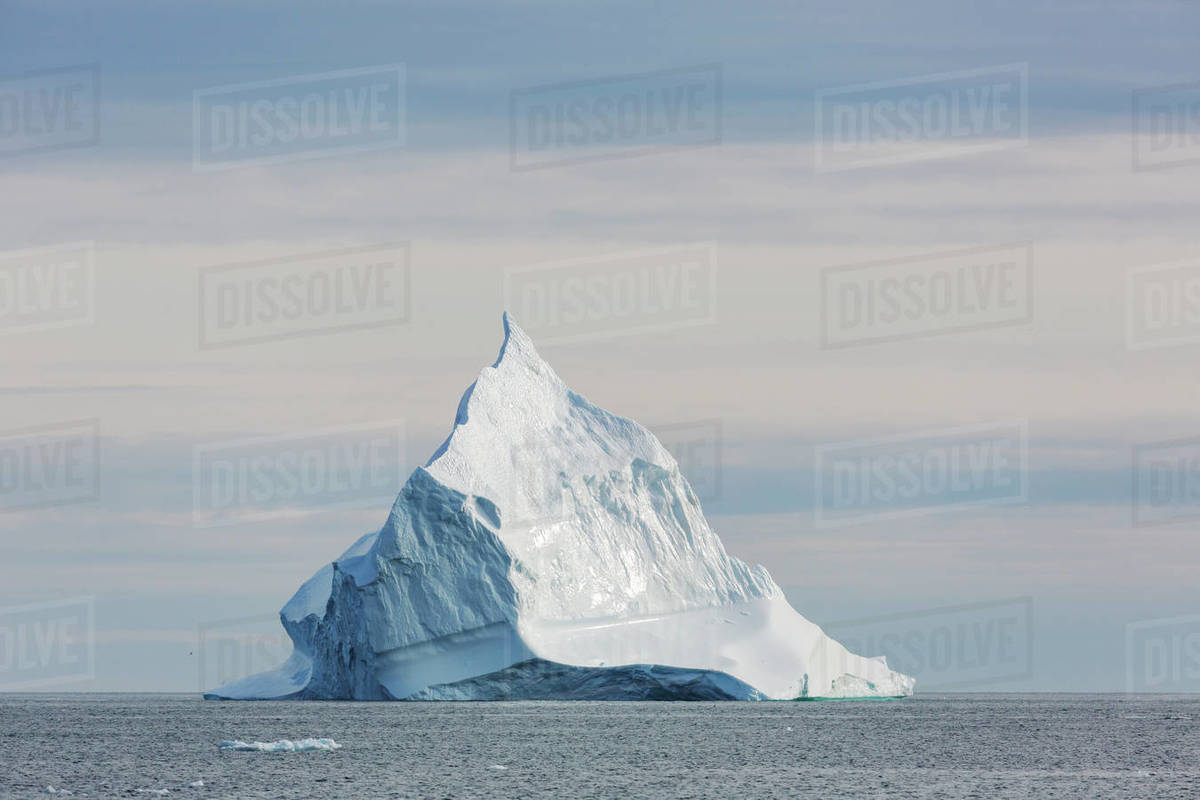 Majestic iceberg formation on Atlantic Ocean Greenland - Royalty-free ...