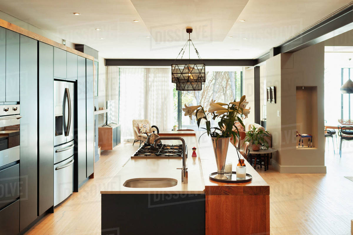 Modern home showcase interior kitchen - Royalty-free Stock Photo | Dissolve