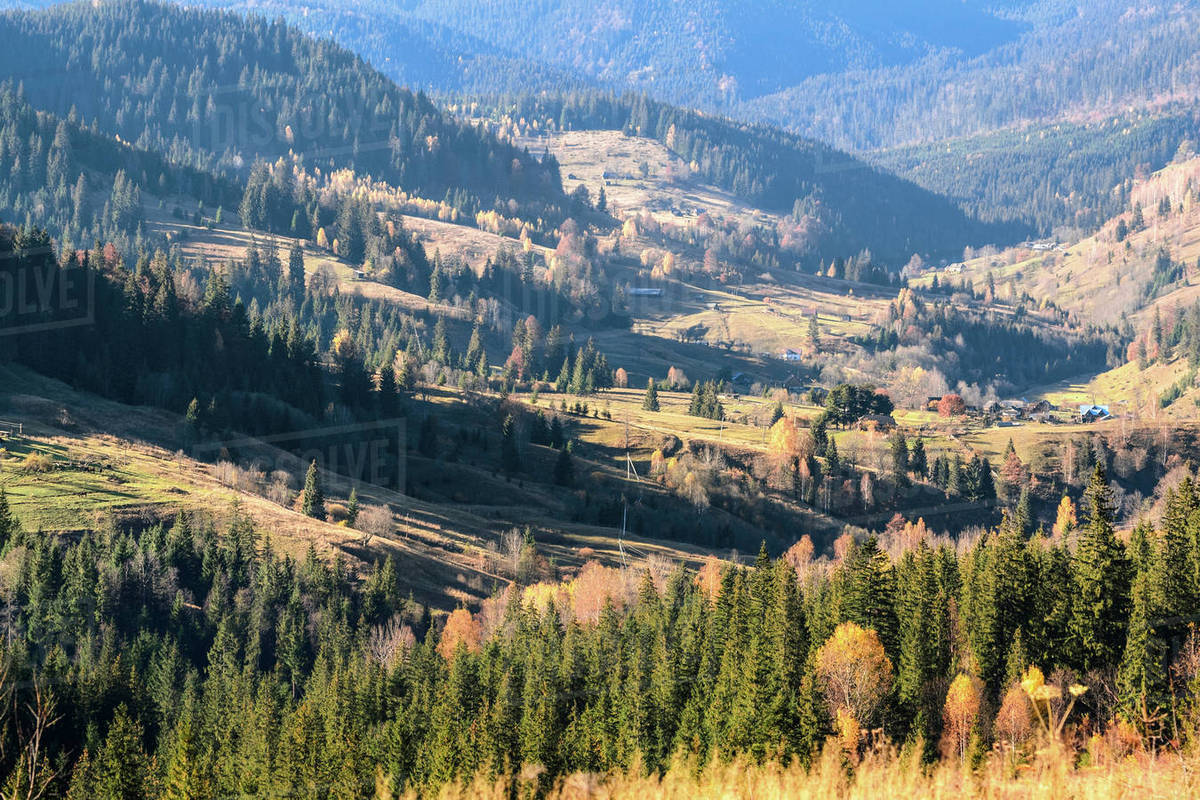 Ukraine, Ivano-Frankivsk region, Verkhovyna district, Carpathians ...