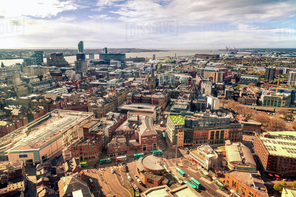Cityscape of Liverpool, England - Royalty-free Stock Photo | Dissolve