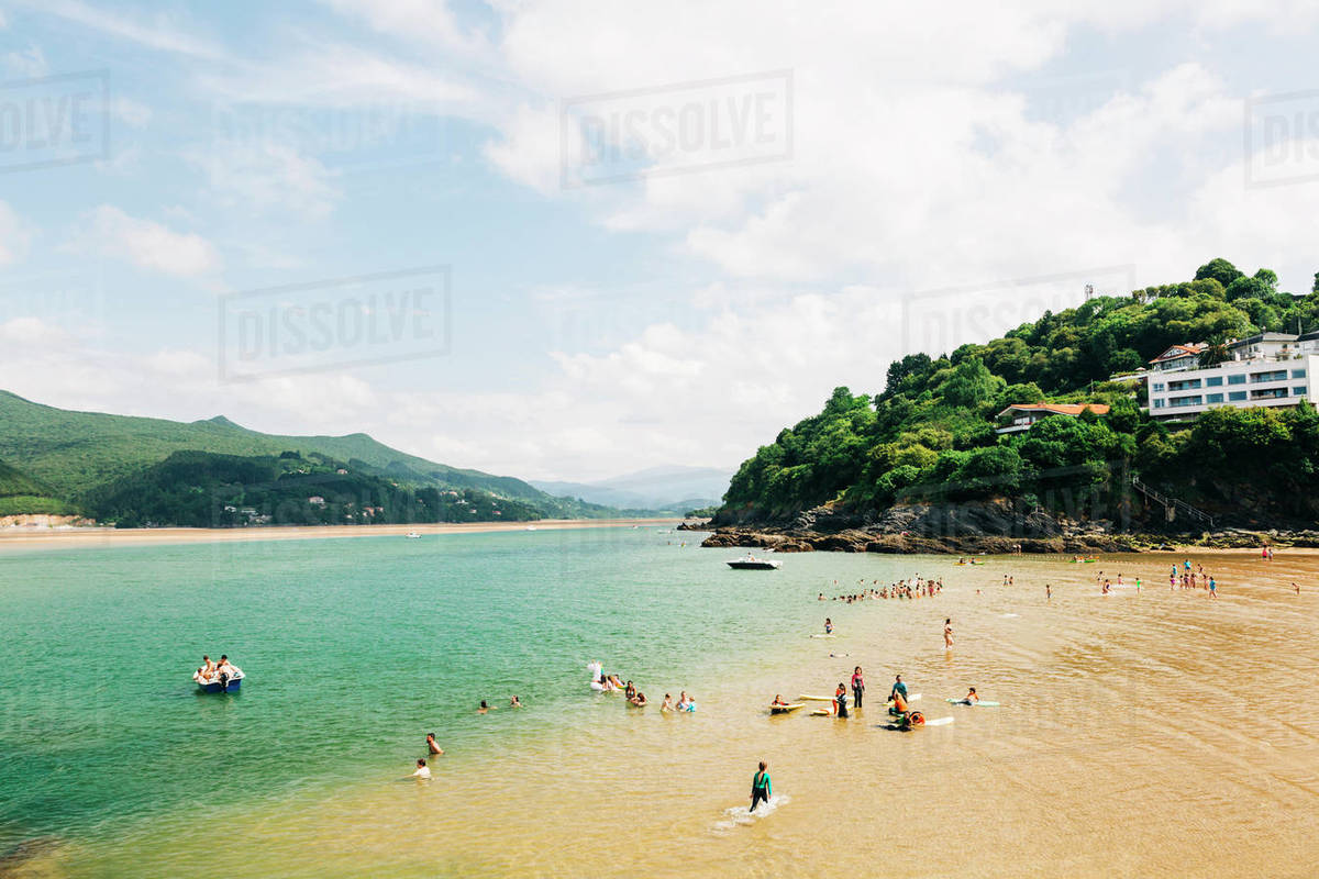 Mundaka Beach in Spain - Royalty-free Stock Photo | Dissolve