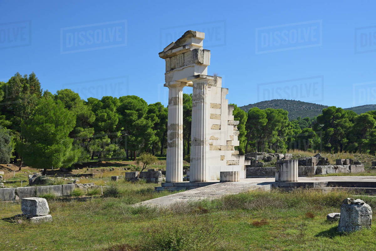 Ruins at Epidaurus in Argolis, Greece - Royalty-free Stock Photo | Dissolve