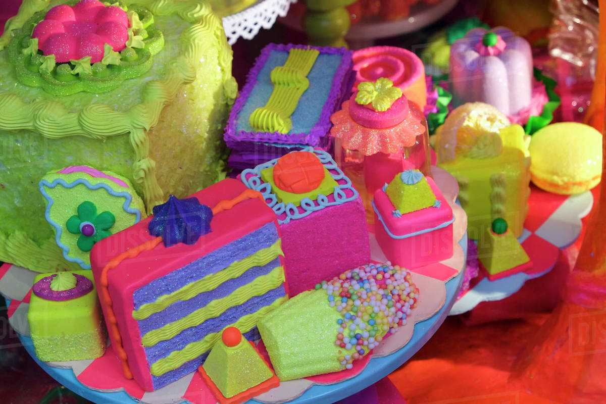 Brightly colored cakes - Royalty-free Stock Photo | Dissolve