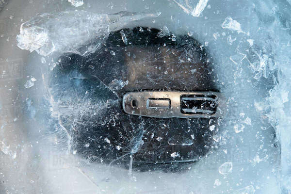 Computer mouse in ice - Royalty-free Stock Photo | Dissolve
