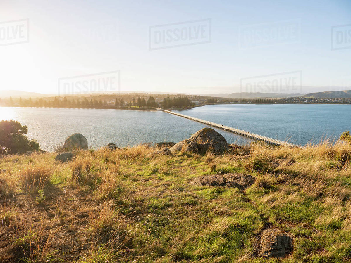 Bridge from Granite Island, Australia - Stock Photo - Dissolve