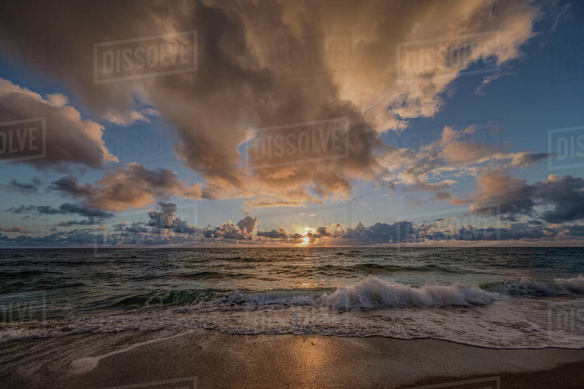 Dramatic clouds over sea - Royalty-free Stock Photo | Dissolve