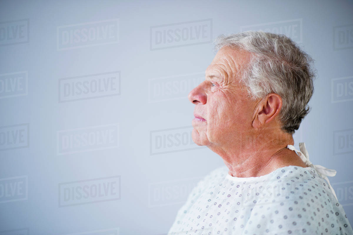 Side view of senior patient - Royalty-free Stock Photo | Dissolve