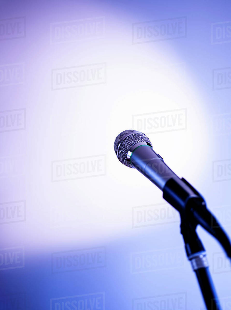 Studio shot of microphone - Royalty-free Stock Photo | Dissolve