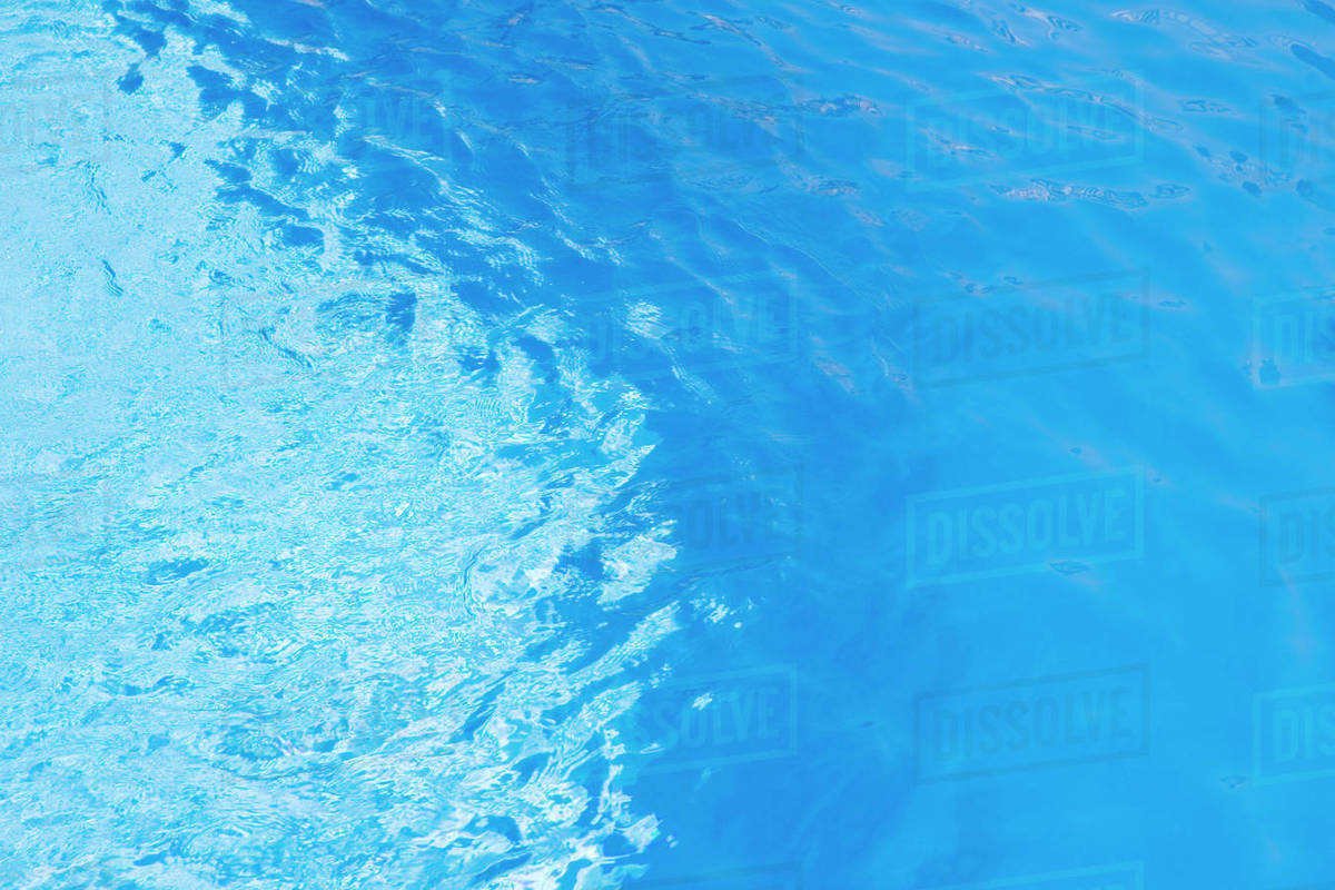 High angle view of blue water in swimming pool - Royalty-free Stock ...