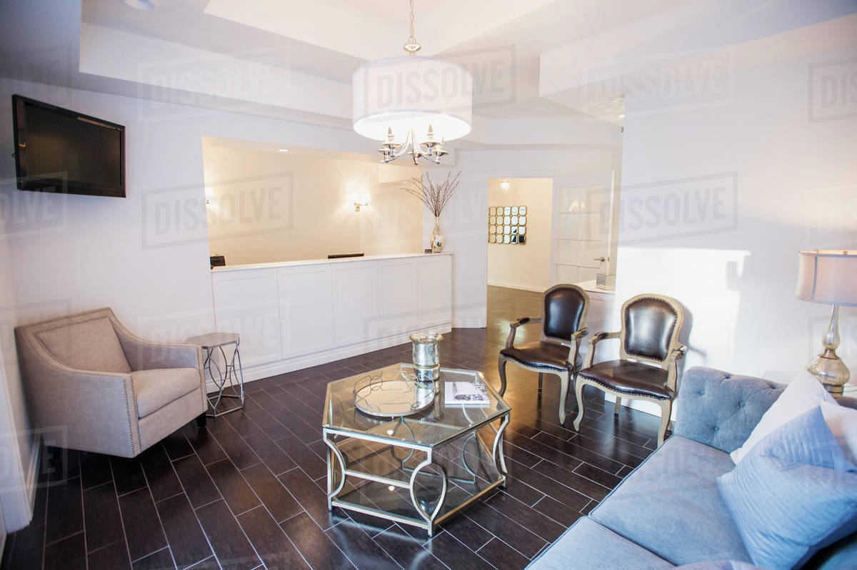 View of elegant waiting room in clinic - Royalty-free Stock Photo ...