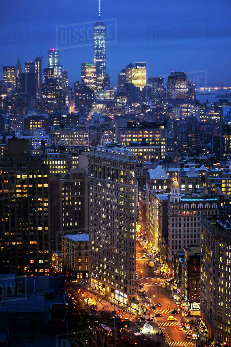 Night view of city - Royalty-free Stock Photo | Dissolve