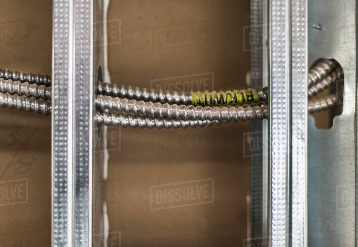 Close up of metal wires - Royalty-free Stock Photo | Dissolve