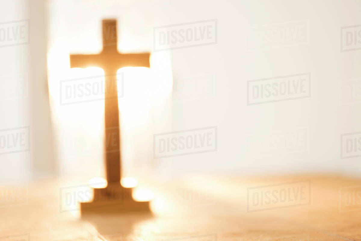 View of backlit cross - Royalty-free Stock Photo | Dissolve