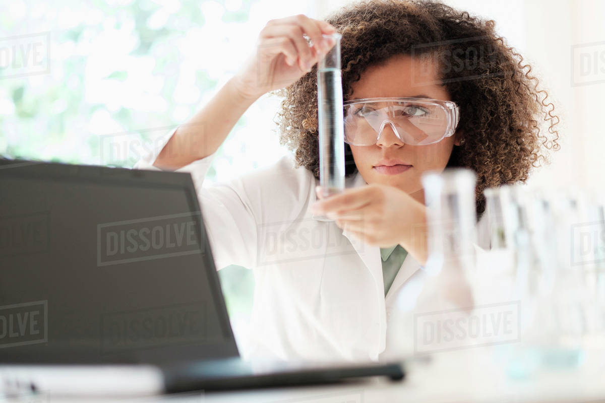 Scientist doing chemical research - Royalty-free Stock Photo | Dissolve