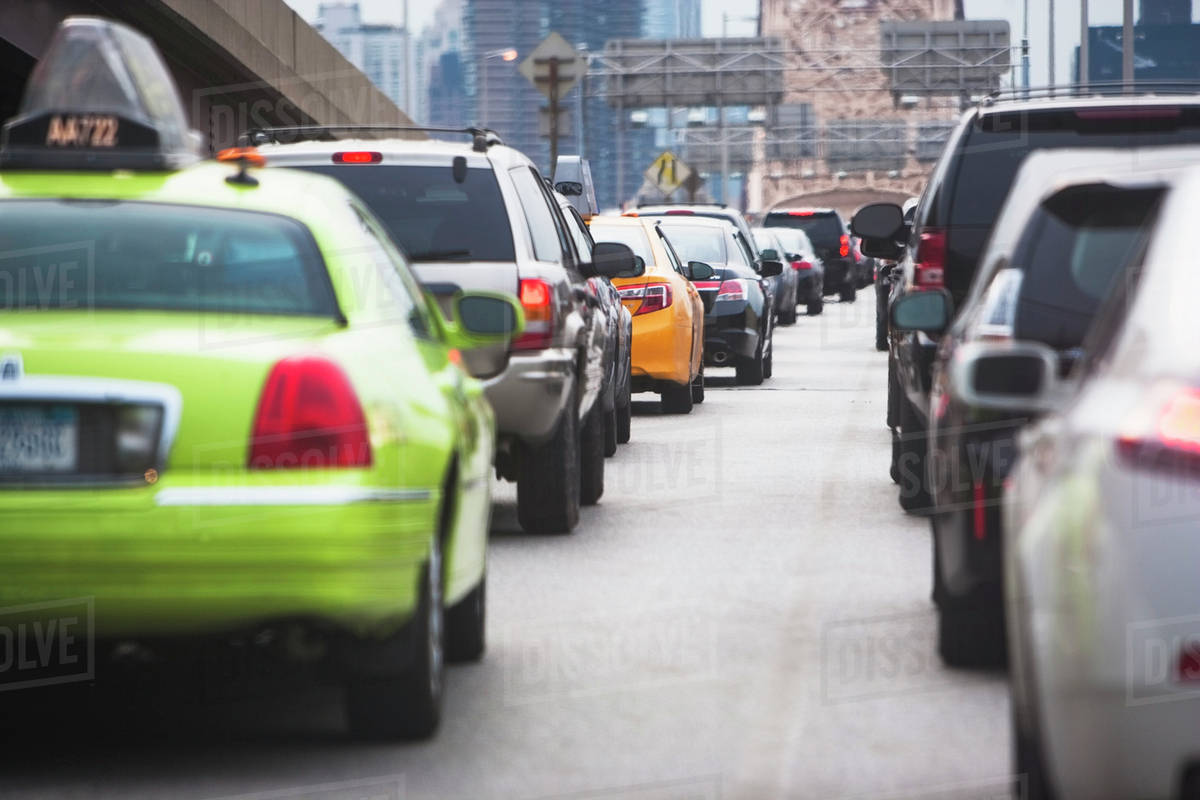 Cars in traffic jam - Royalty-free Stock Photo | Dissolve