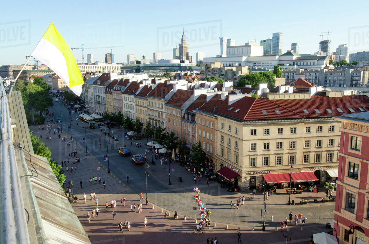 Elevated view of old town - Royalty-free Stock Photo | Dissolve