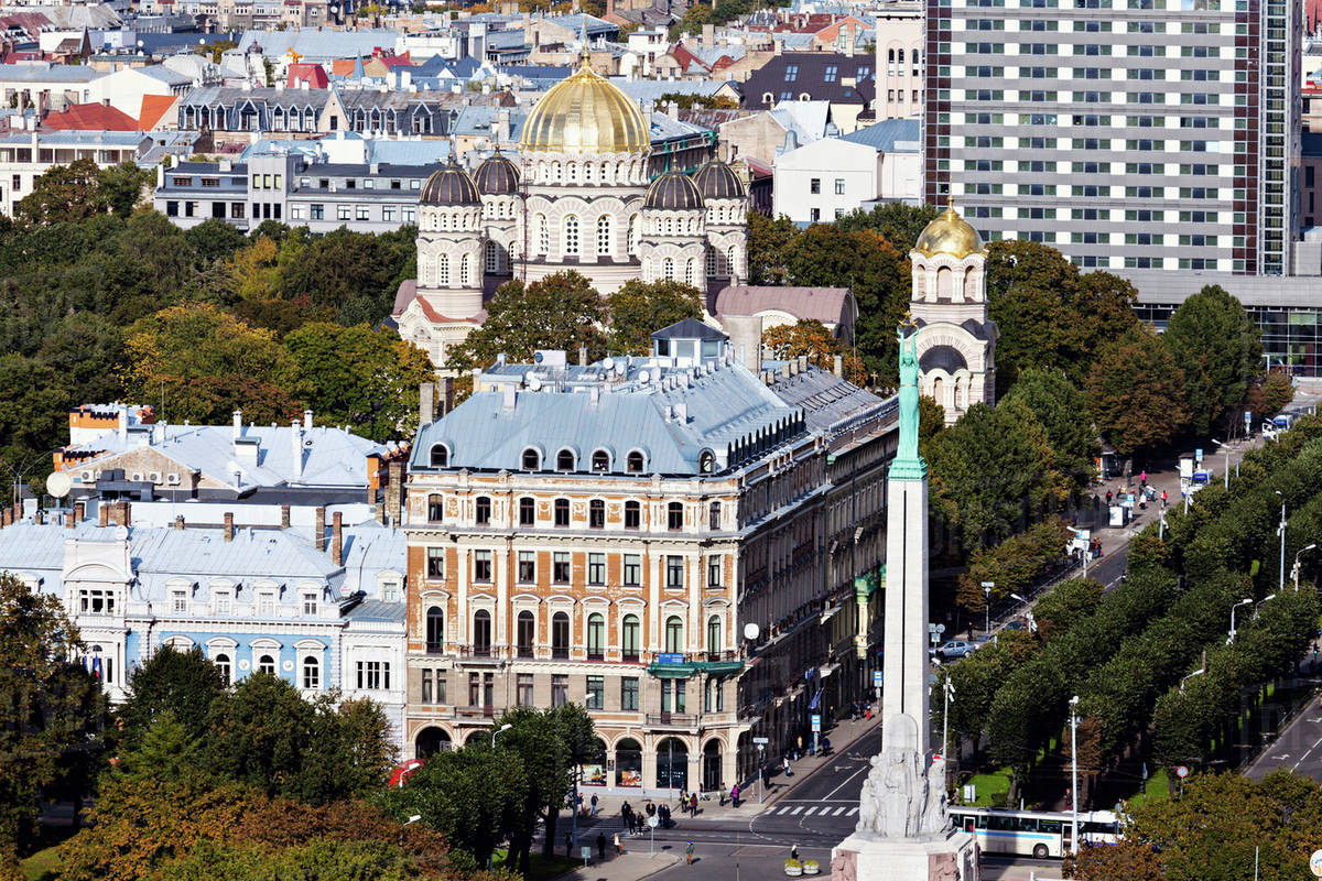 Nativity Cathedral and Freedom Monument - Royalty-free Stock Photo ...