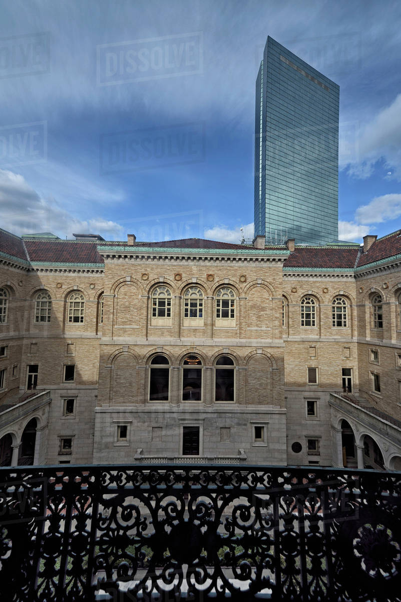 Courtyard of Boston Public Library - Stock Photo - Dissolve