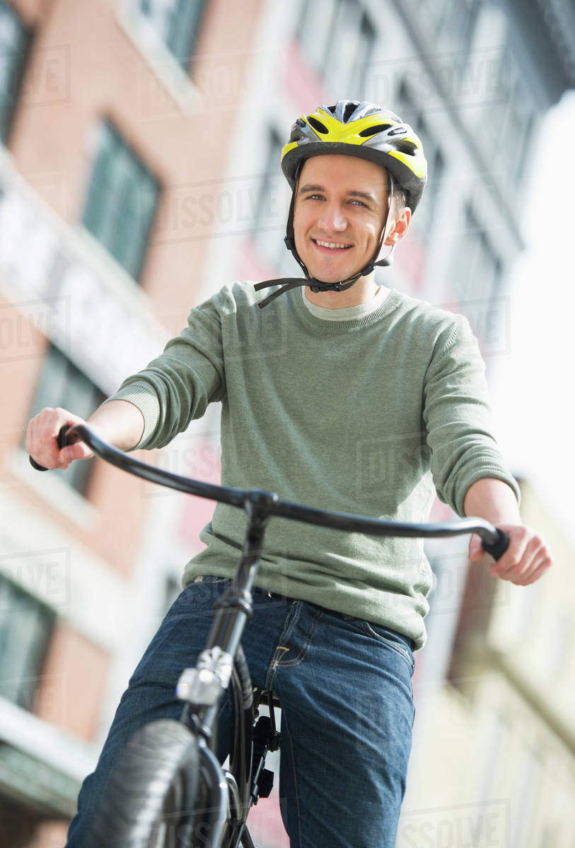 Man cycling - Stock Photo - Dissolve