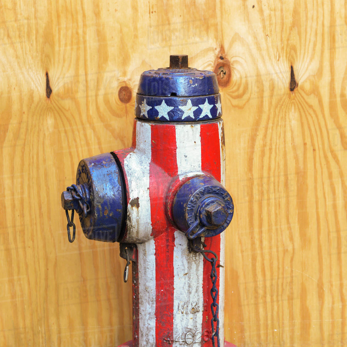 Fire hydrant with American flag pattern - Royalty-free Stock Photo ...