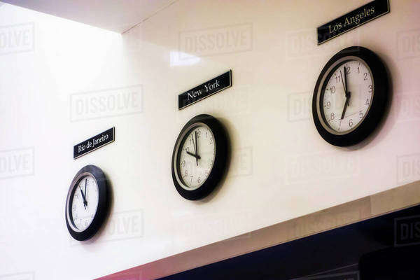 World time zone clocks - Royalty-free Stock Photo | Dissolve