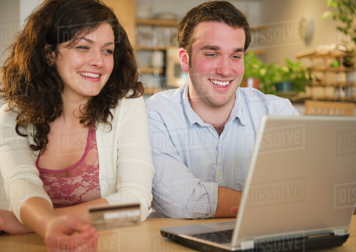 Couple online shopping - Royalty-free Stock Photo | Dissolve