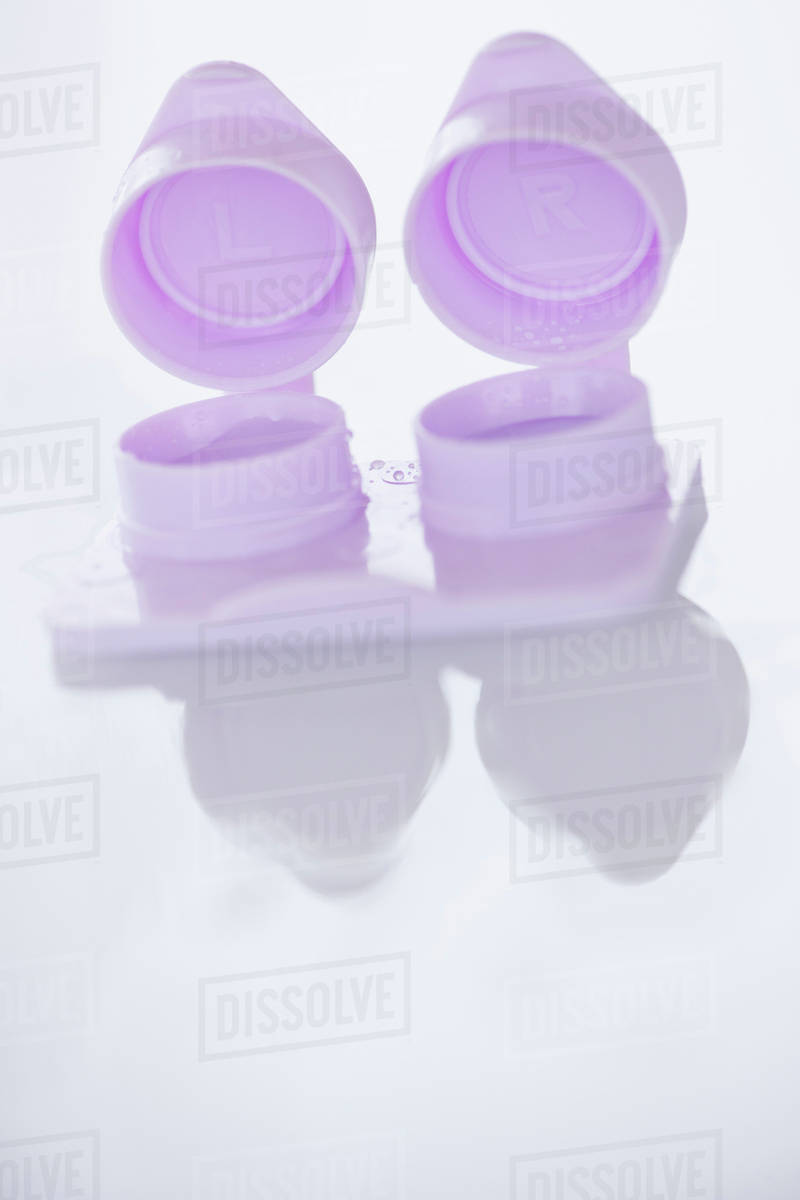 Studio shot of contact lens case - Royalty-free Stock Photo | Dissolve
