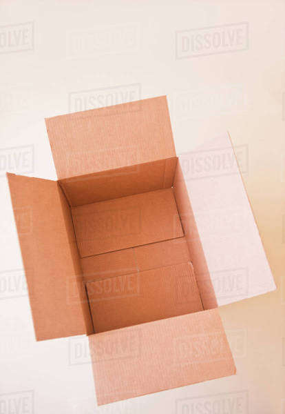 Close-up of open carton box - Royalty-free Stock Photo | Dissolve