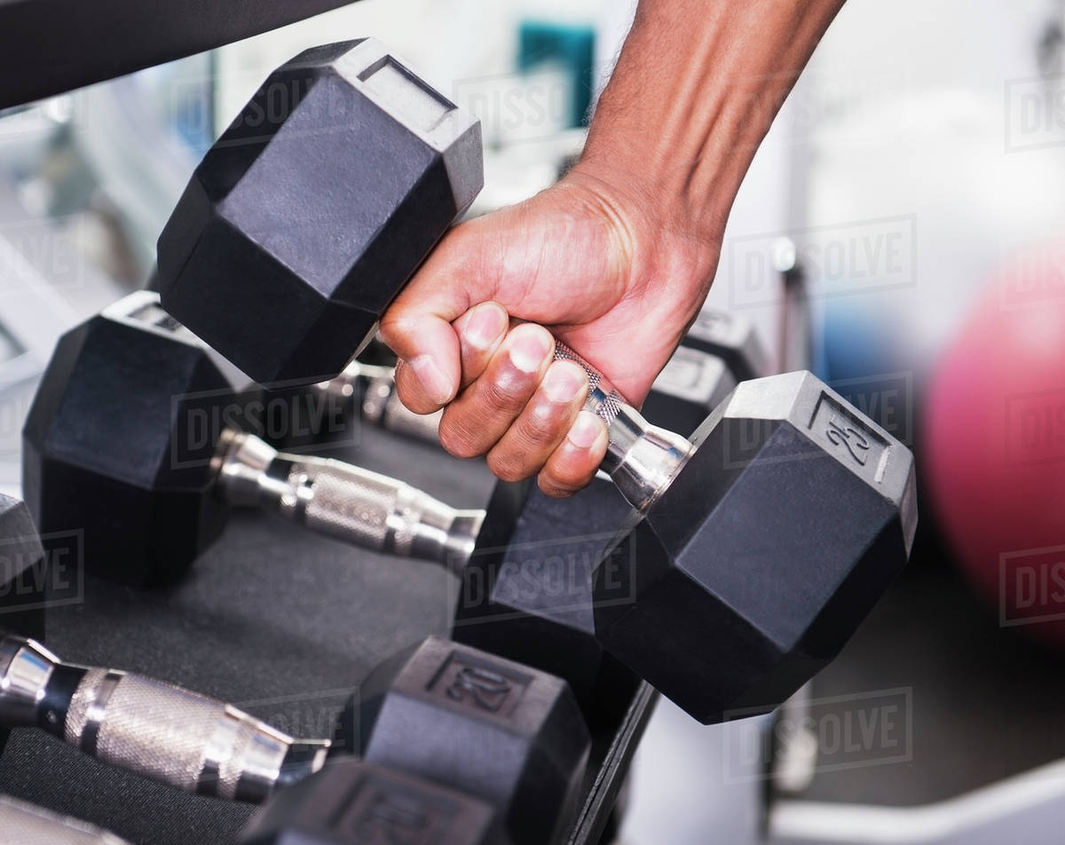Dumbbells in gym - Royalty-free Stock Photo | Dissolve