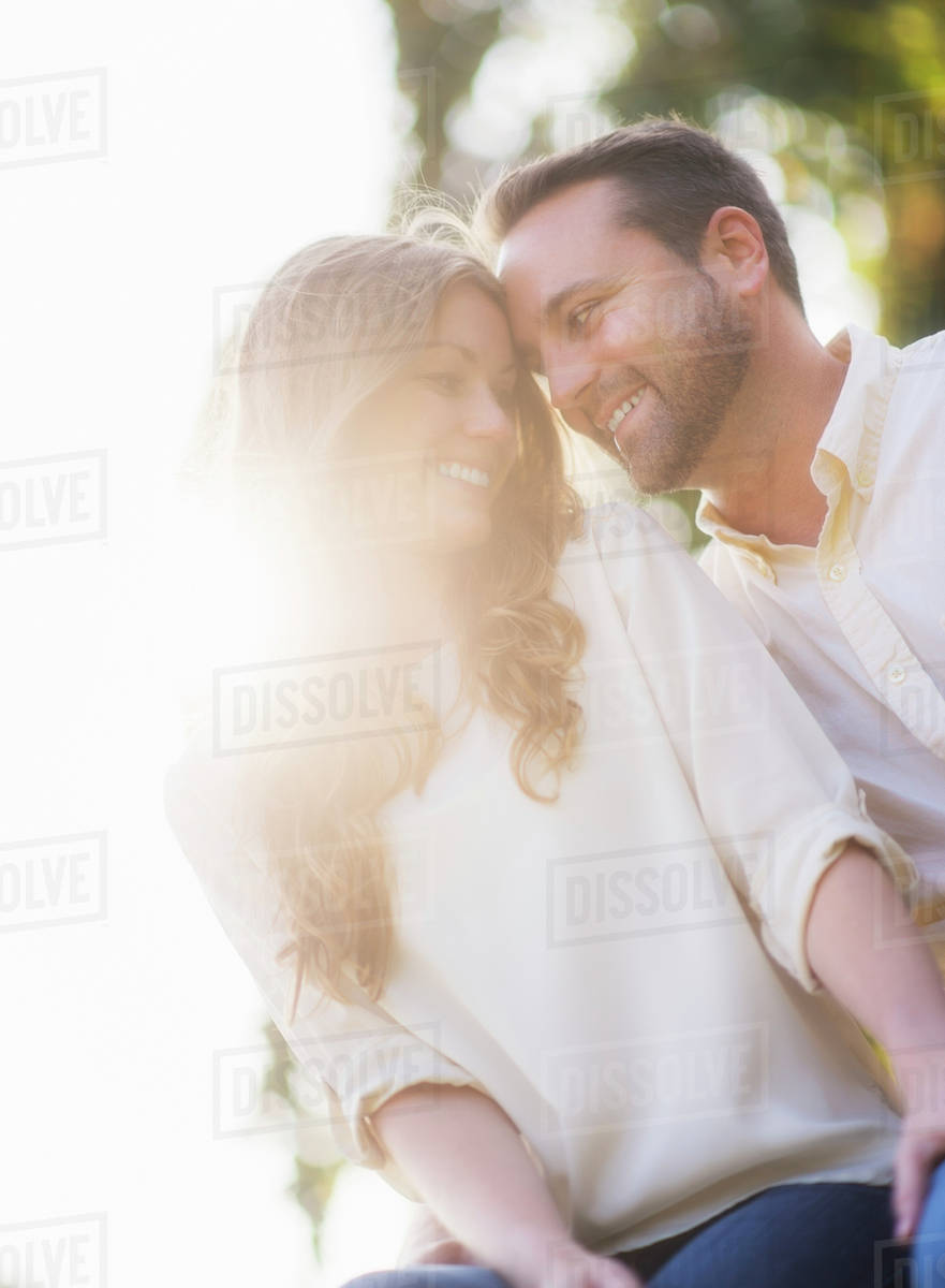 Portrait of flirting couple - Royalty-free Stock Photo | Dissolve