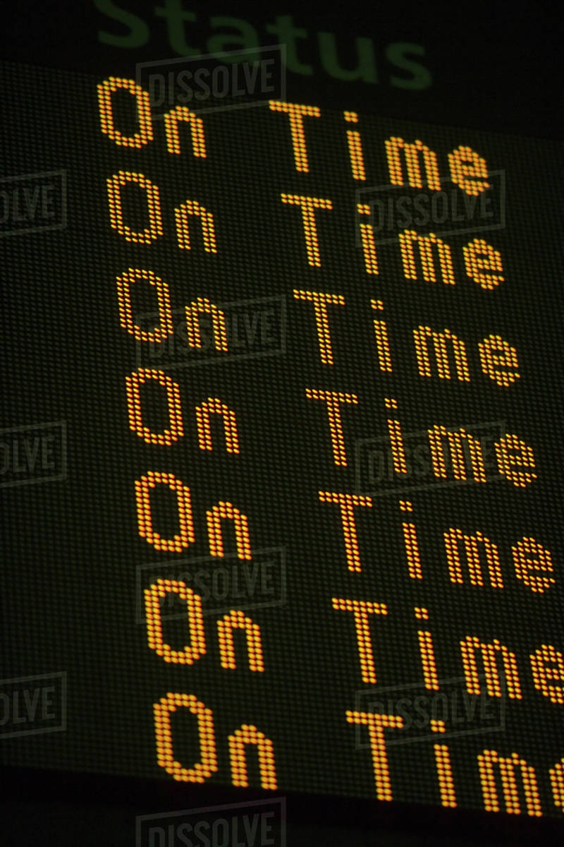 Close-up of arrival and departure board - Royalty-free Stock Photo ...