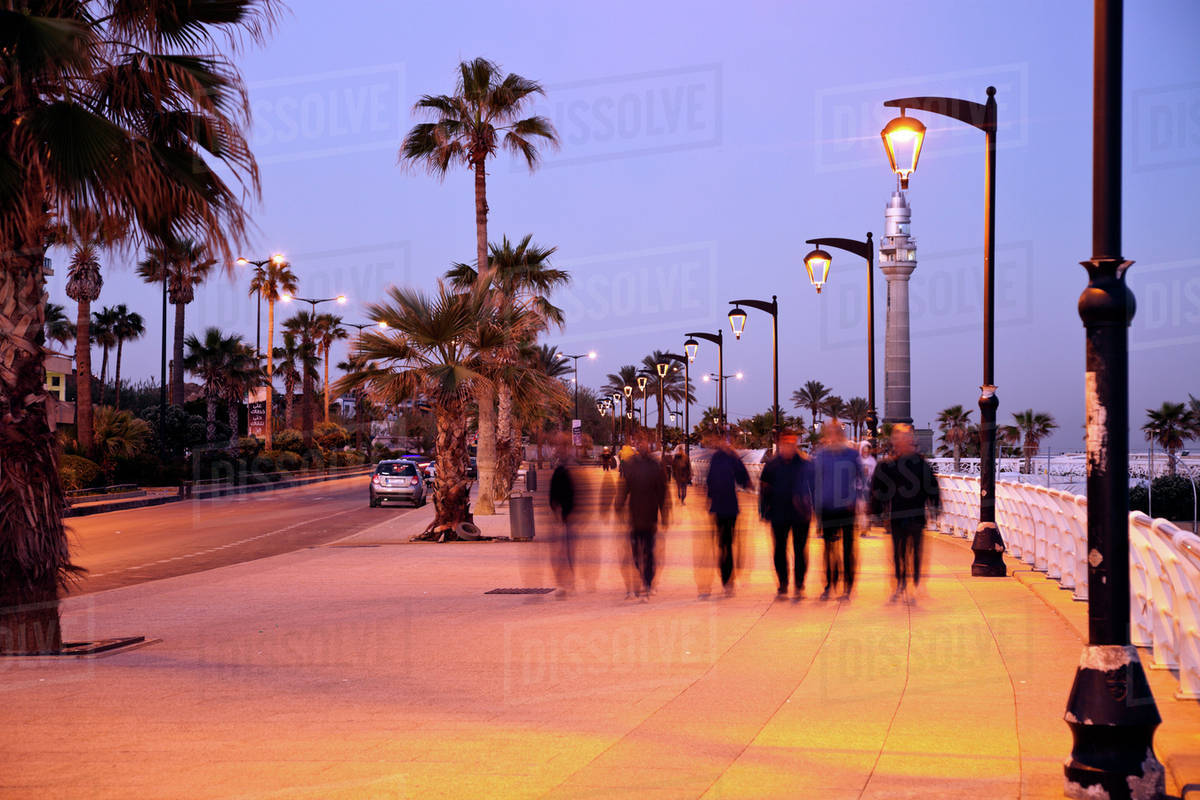 Corniche waterfront at sunrise - Royalty-free Stock Photo | Dissolve