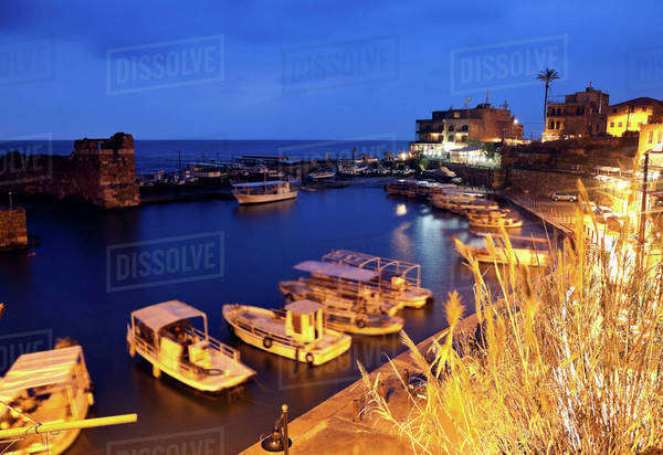 Harbour at dusk - Royalty-free Stock Photo | Dissolve
