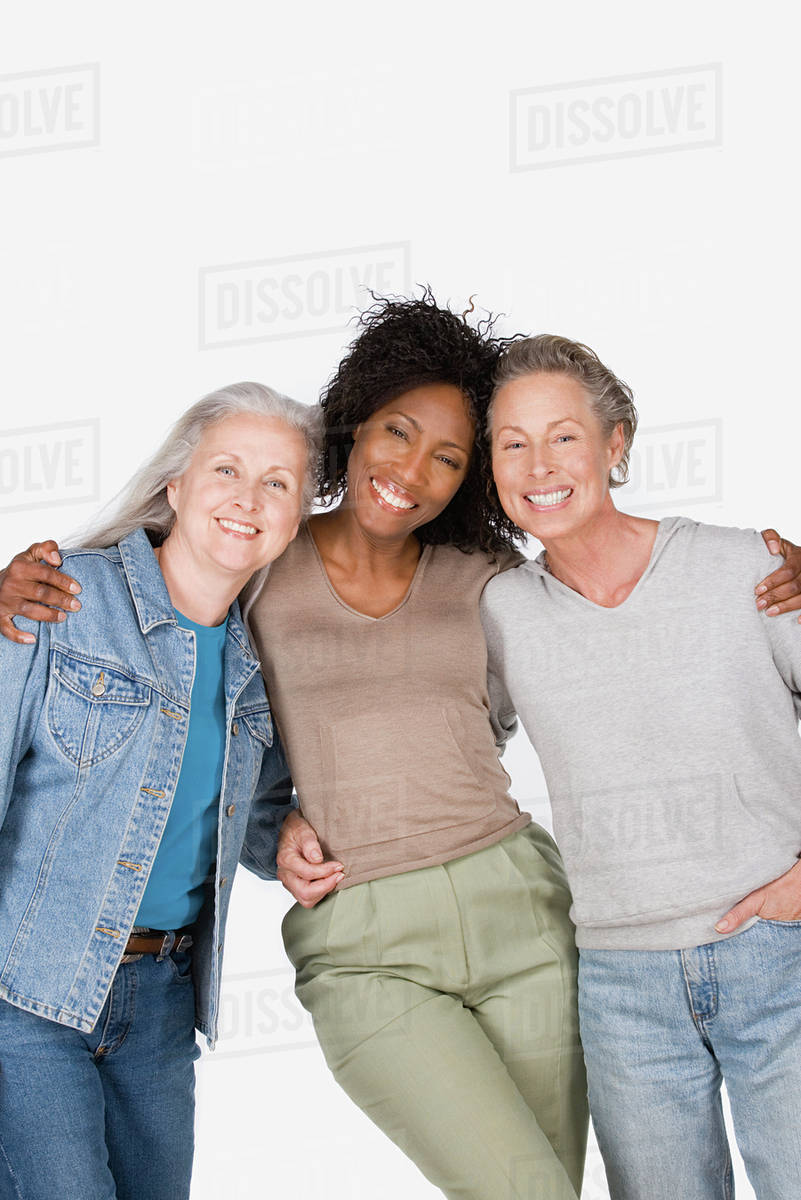 Studio portrait of three women - Royalty-free Stock Photo | Dissolve