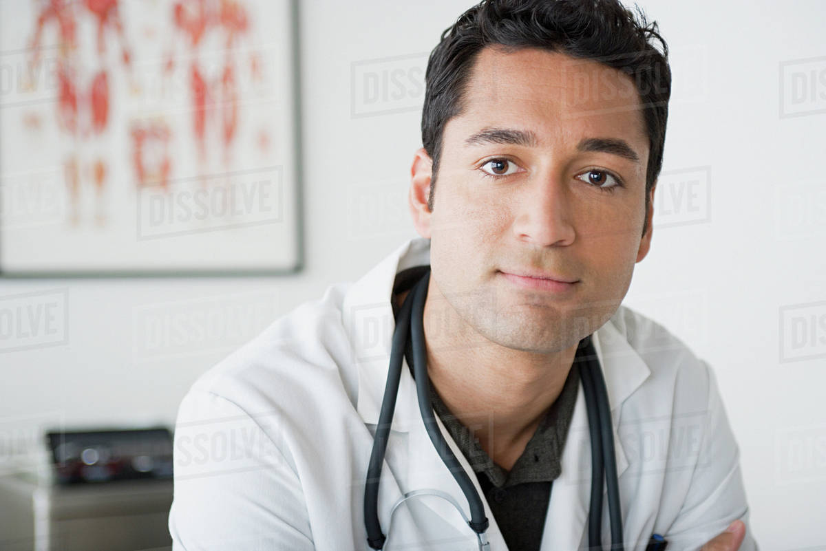 Portrait of male doctor - Stock Photo - Dissolve