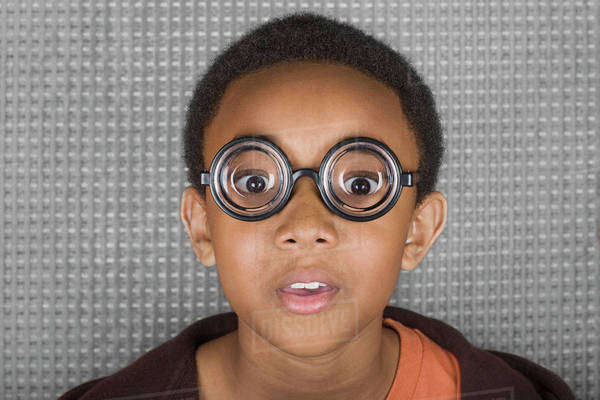 Young man with funny glasses - Royalty-free Stock Photo | Dissolve