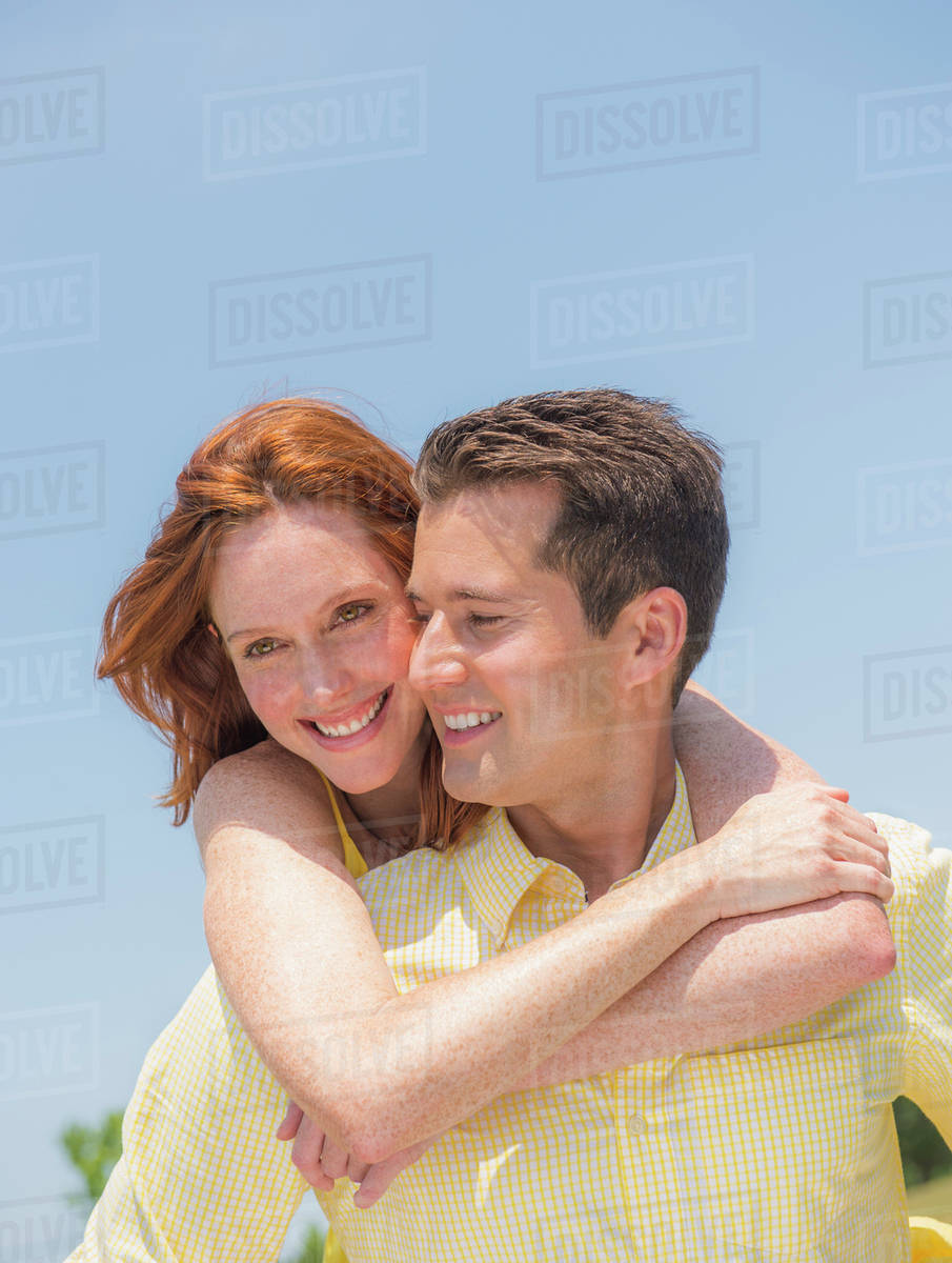Portrait of couple smiling - Royalty-free Stock Photo | Dissolve