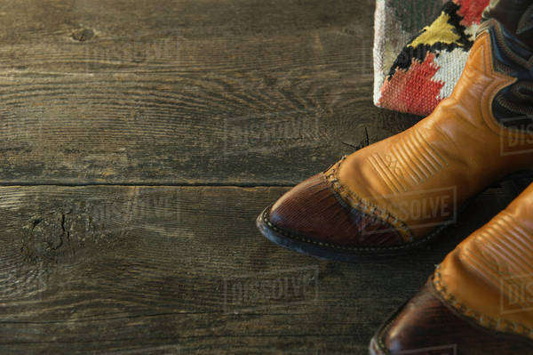 Close-up of cowboy shoes - Royalty-free Stock Photo | Dissolve