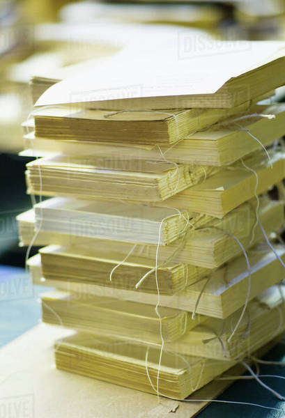 Stack of book bindings - Royalty-free Stock Photo | Dissolve