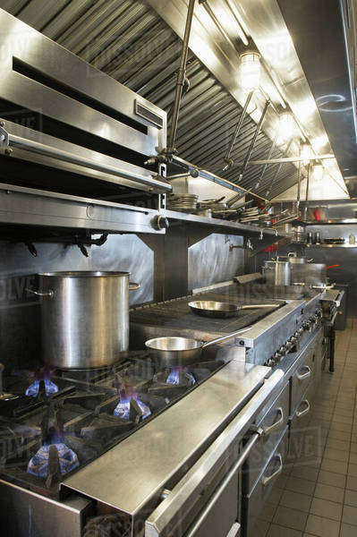 Interior of commercial kitchen - Royalty-free Stock Photo | Dissolve